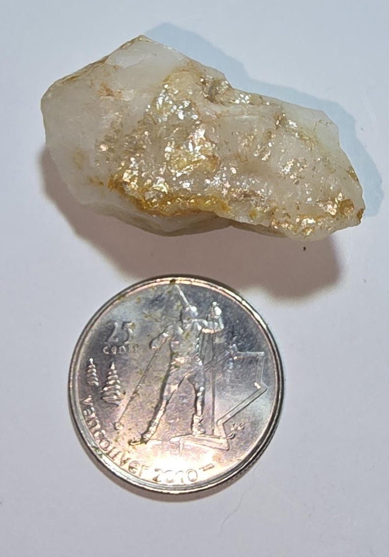 Crystal Gold in Natural Quartz - Etsy