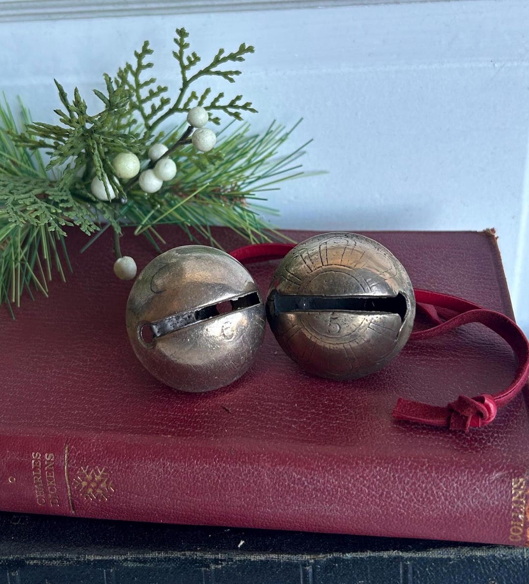 Antique Petal Sleigh Bells Pair - Etsy