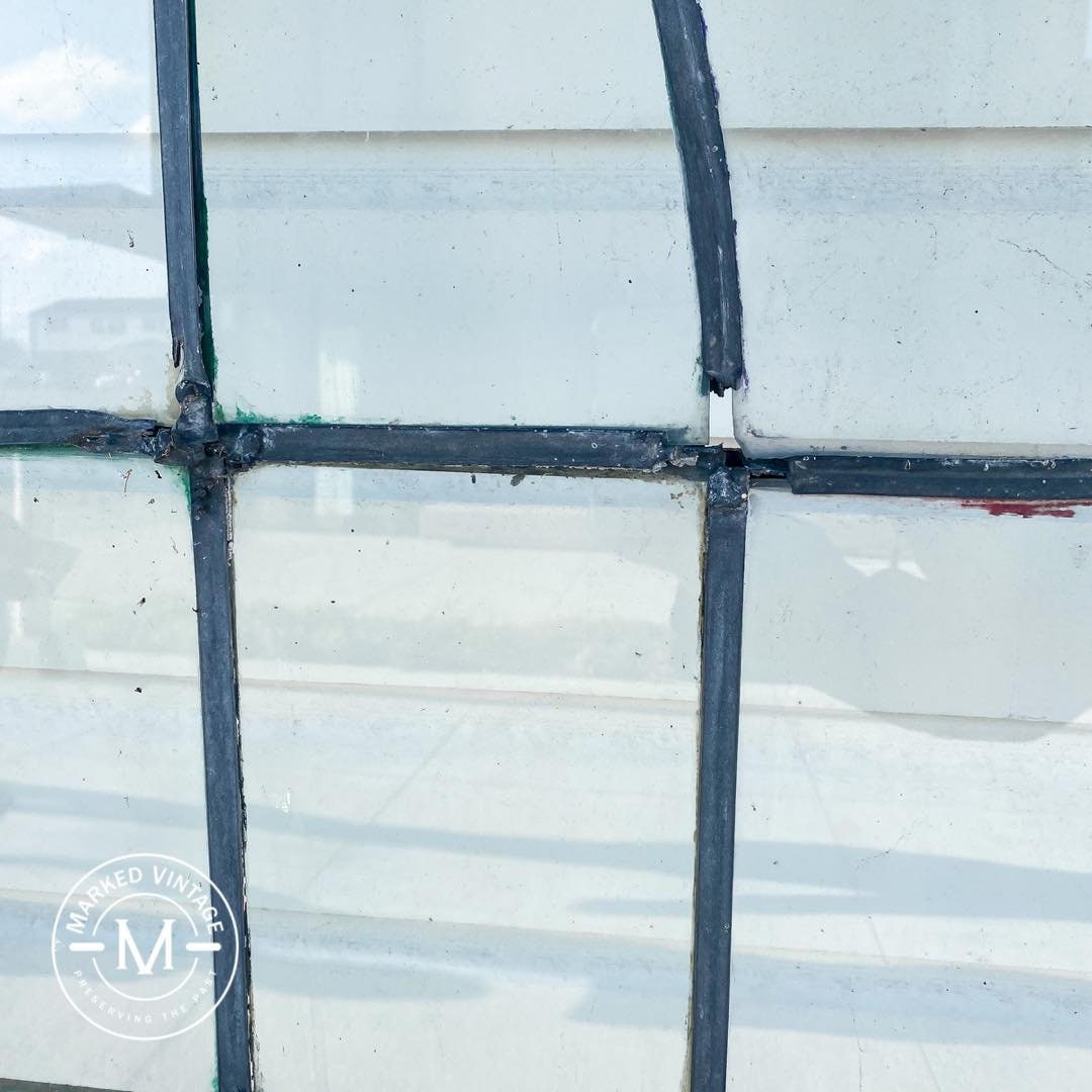 Large Antique 1920's Schoolhouse Leaded Glass Window - Etsy