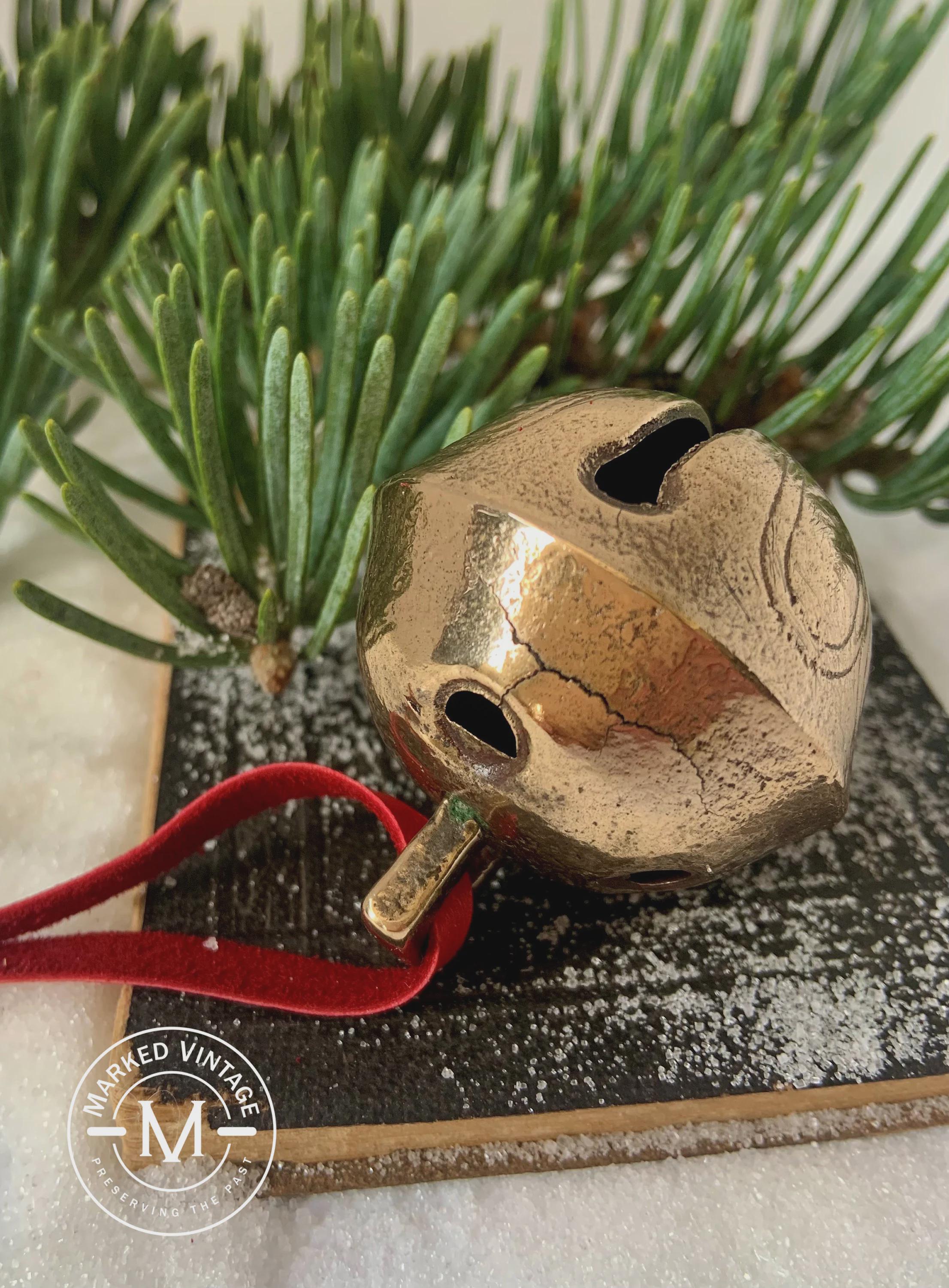 Antique Santa's Polar Express Sleigh Bell Ornament; Authentic Vintage ...