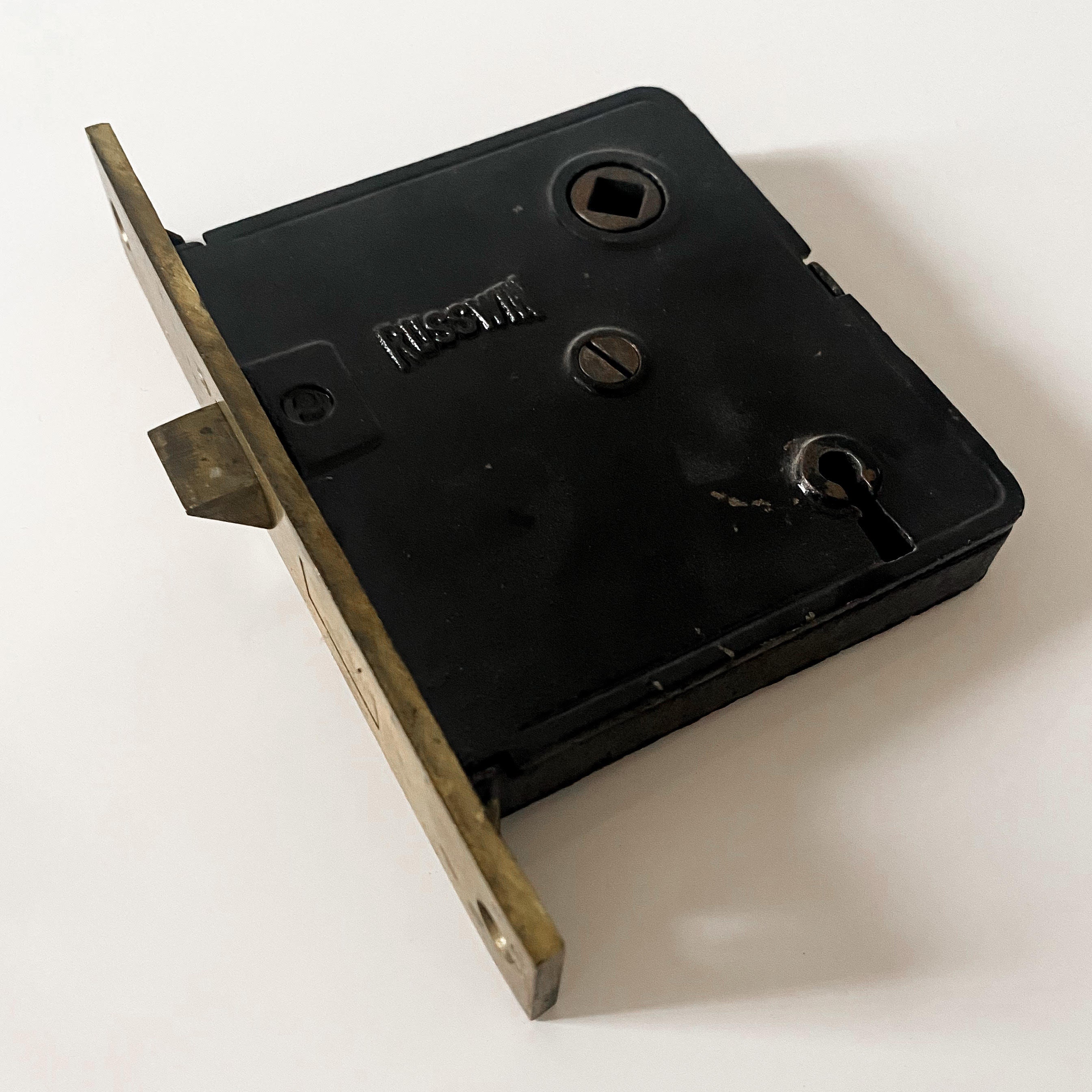 Antique Russwin Interior Door Lock Plate - Etsy