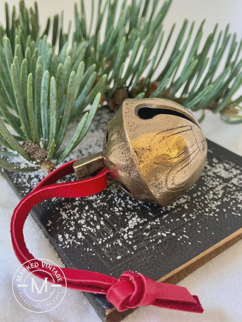 Antique Santa's Polar Express Sleigh Bell Ornament; Authentic Vintage ...