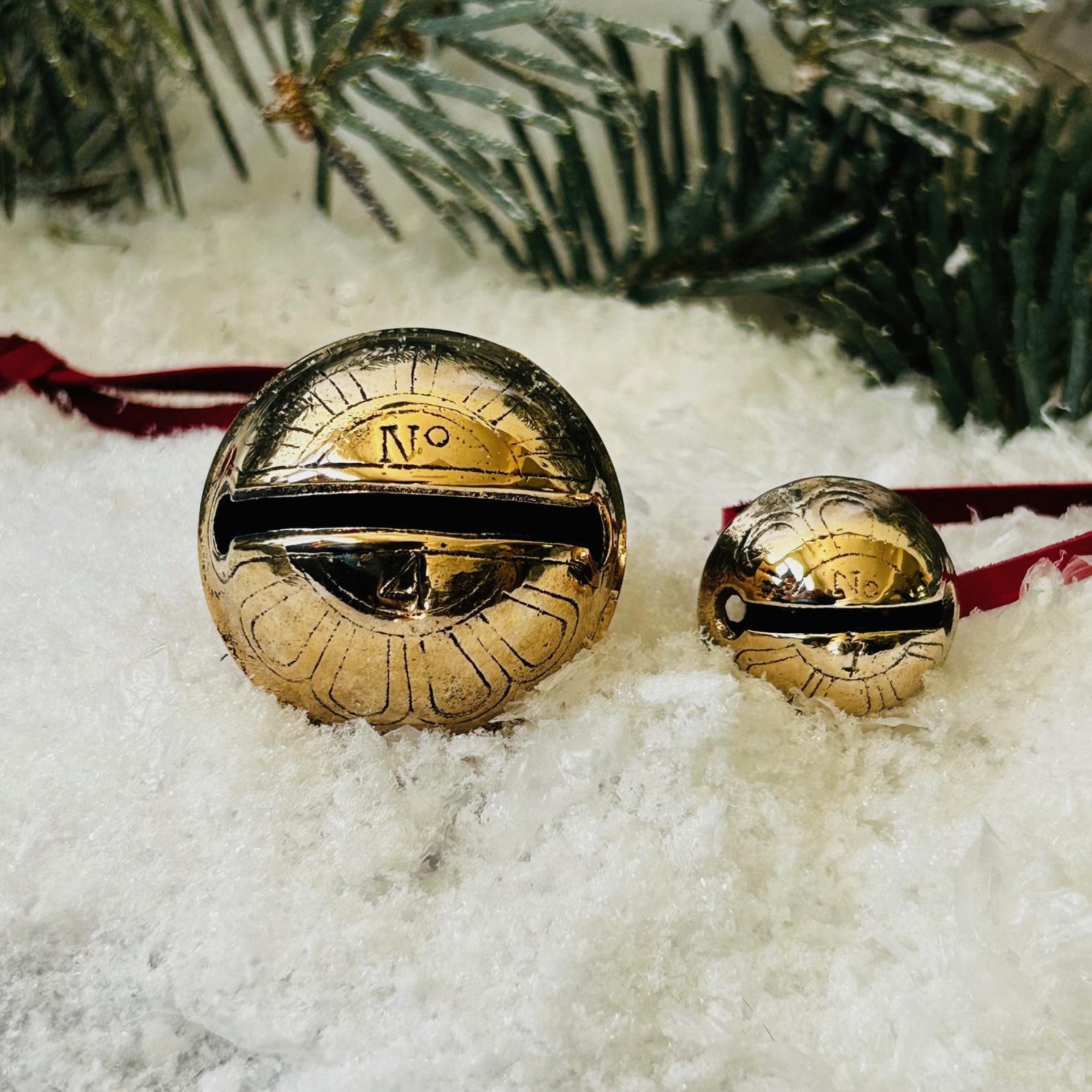 Antique Santa's Polar Express Sleigh Bell Ornament; Authentic Vintage ...