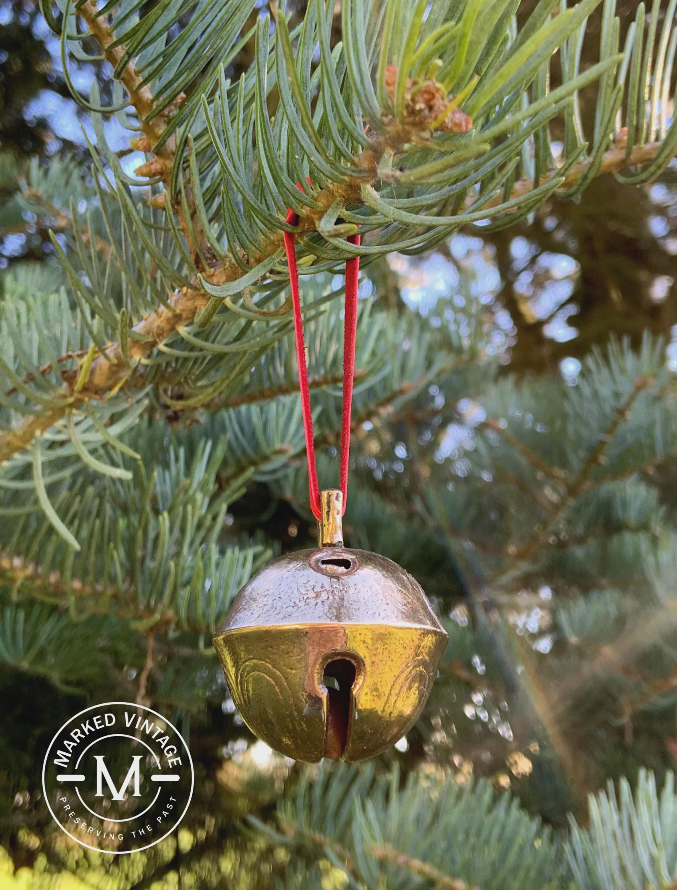Antique Santa's Polar Express Sleigh Bell Ornament; Authentic Vintage ...