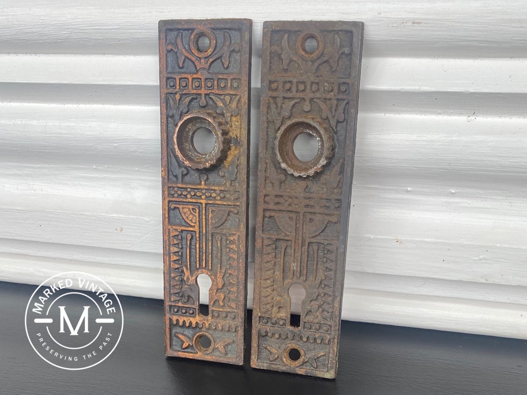 Antique Cast Iron Back Plates - Set of 2 - Etsy