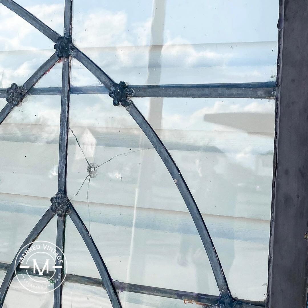 Large Antique 1920's Schoolhouse Leaded Glass Window - Etsy