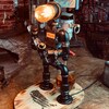 Pipeman Desk Lamp, Robot Lamp, Home Decor, Gift for Him, Edison ...