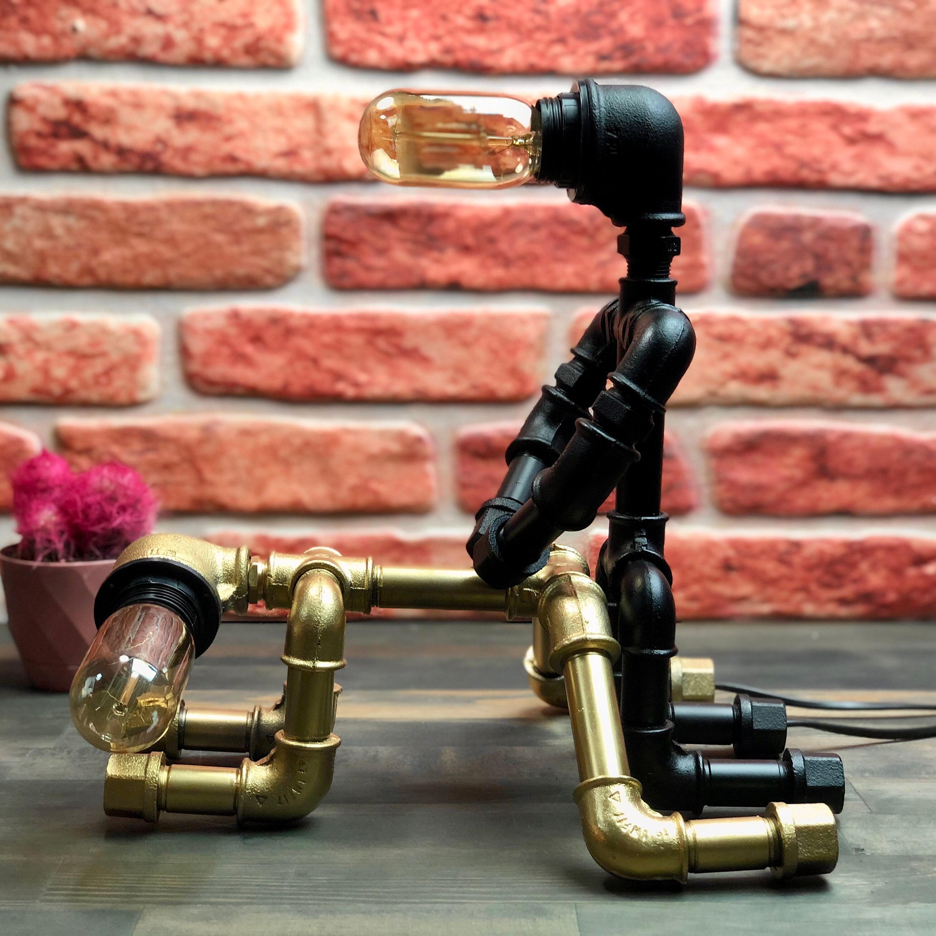 Pipeman Desk Lamp Robot Lamp Home Decor Gift for Him - Etsy Pipeman Desk Lamp Robot Lamp Home Decor Gift for Him - Etsy