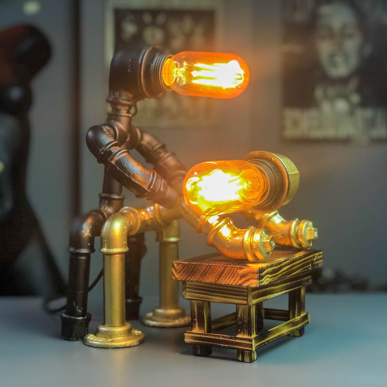 Pipeman Desk Lamp Robot Lamp Home Decor Gift for Him - Etsy Pipeman Desk Lamp Robot Lamp Home Decor Gift for Him - Etsy
