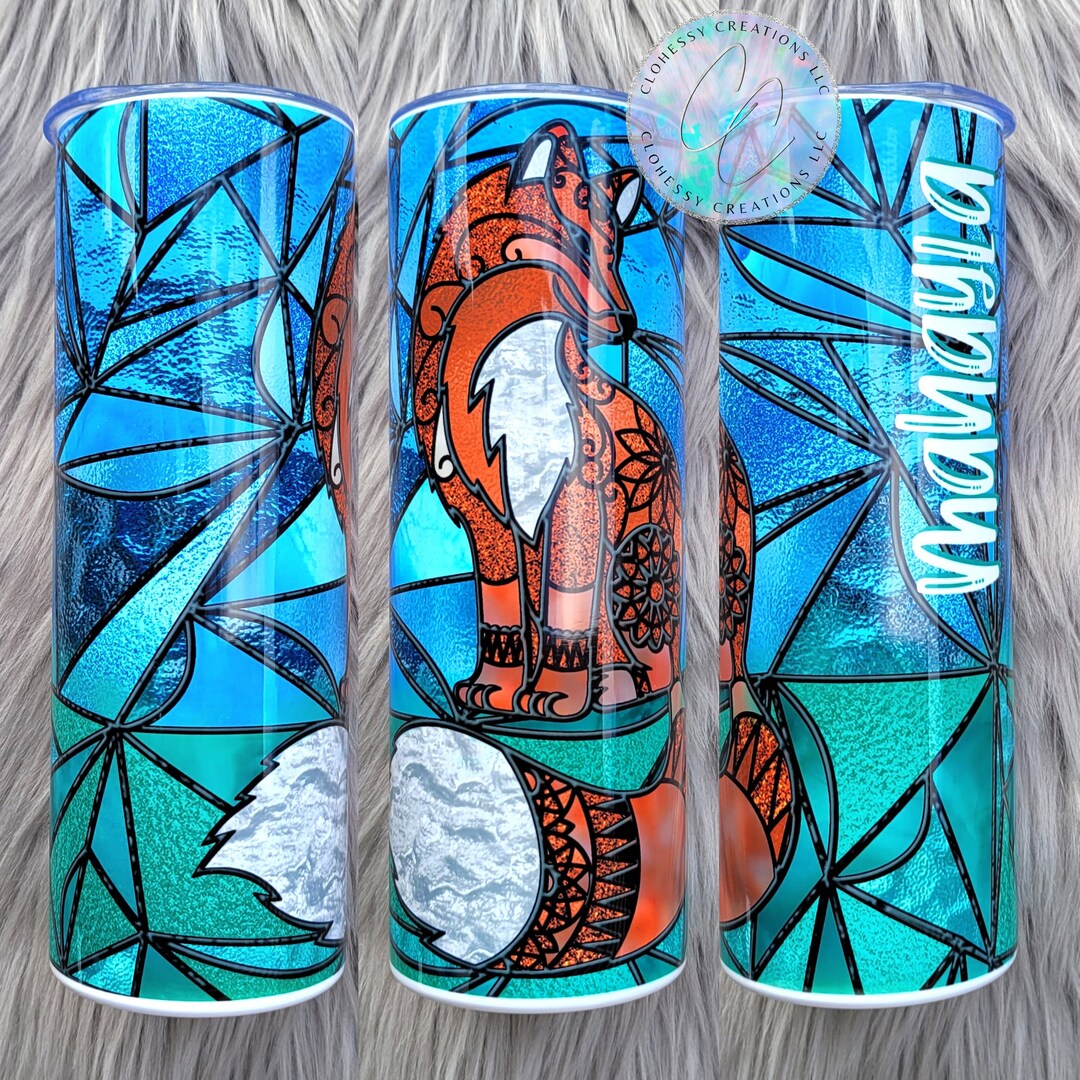 Fox Tumbler | Custom Fox Gift | Personalized Fox Travel Mug | Loves ...