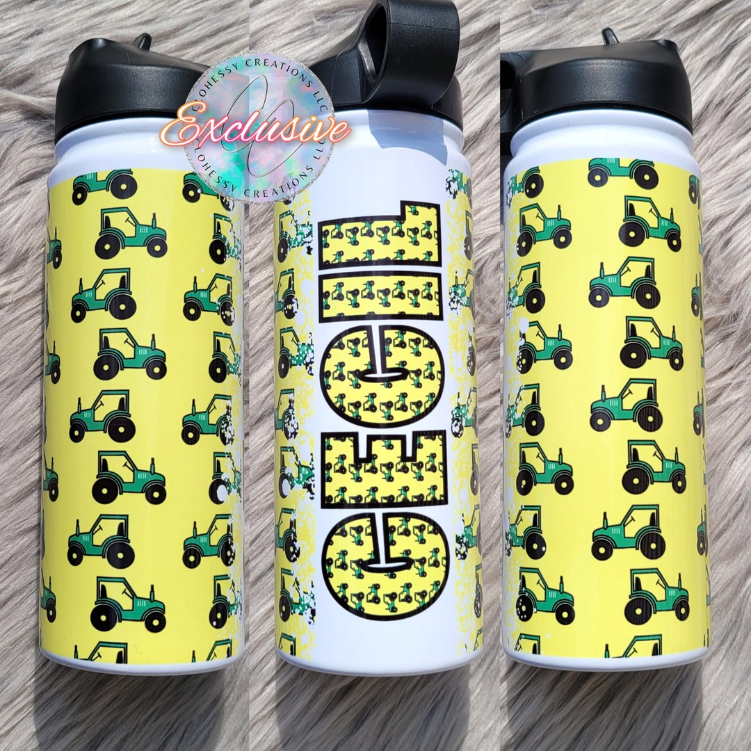 Tractor Water Bottle | Farm Tumbler | Cowboy Gift | Loves Horses ...