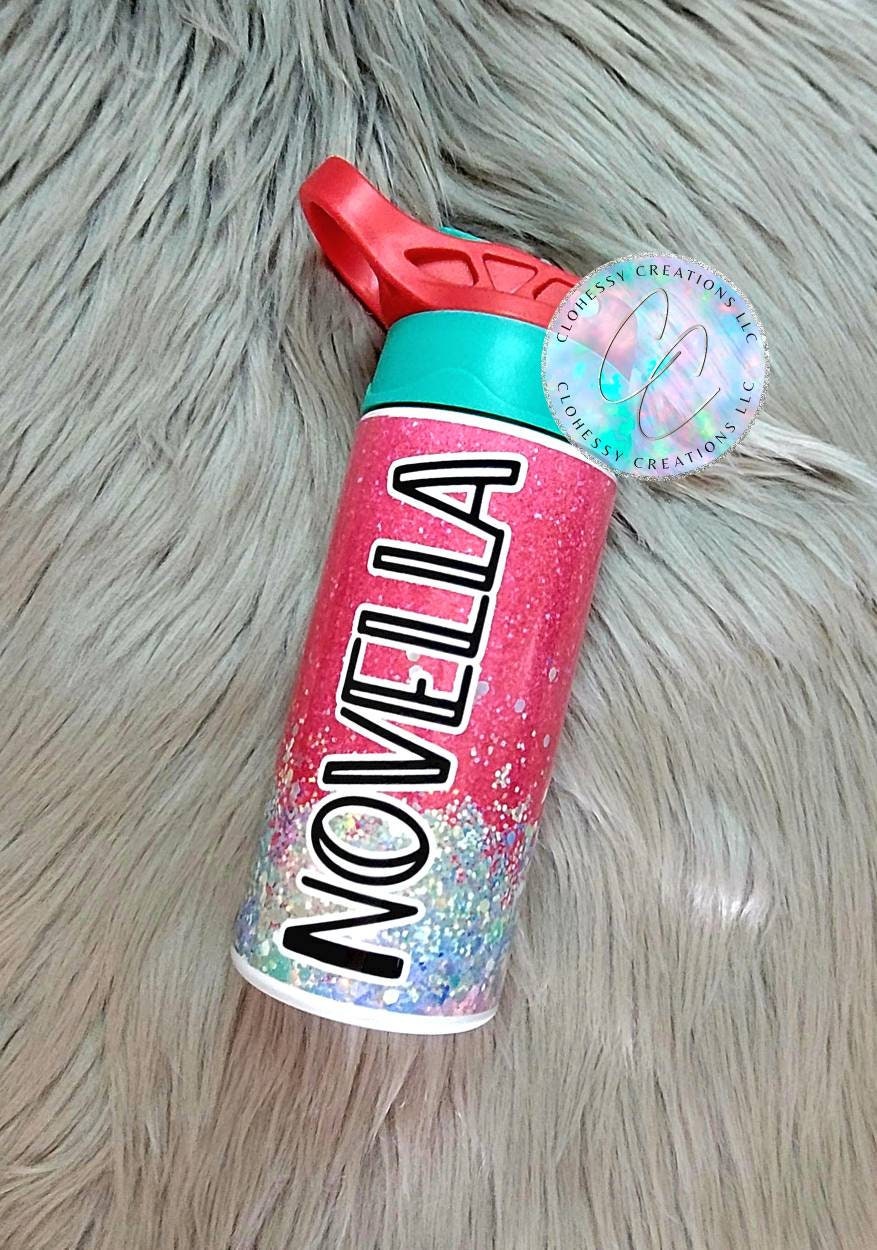 Sparkly Girl Water Bottles - Etsy