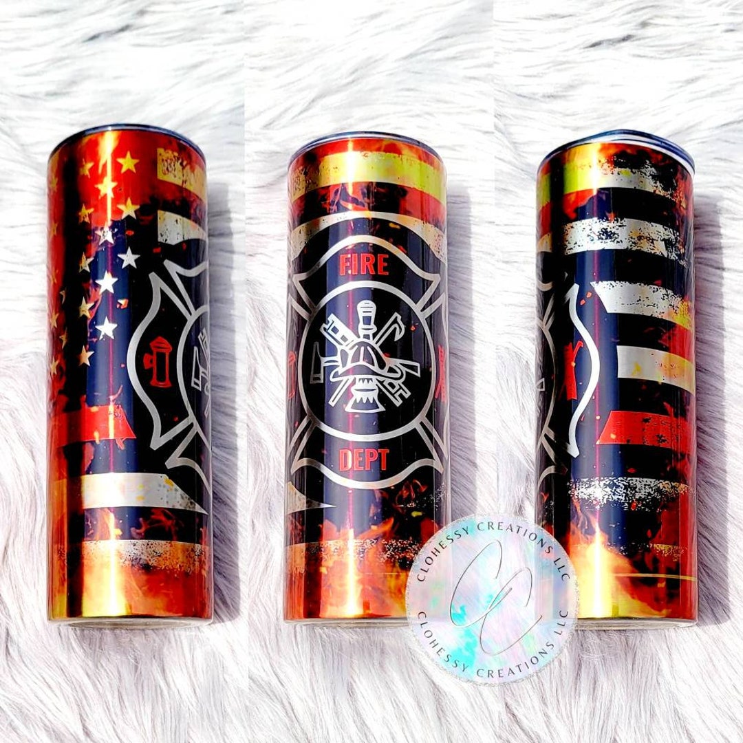 Firefighter Tumbler Fireman Cup Fire Department Gift Fireman Thank You ...