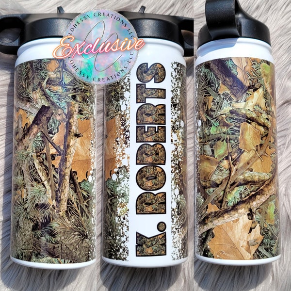Personalized Water Bottle Hunting - Etsy