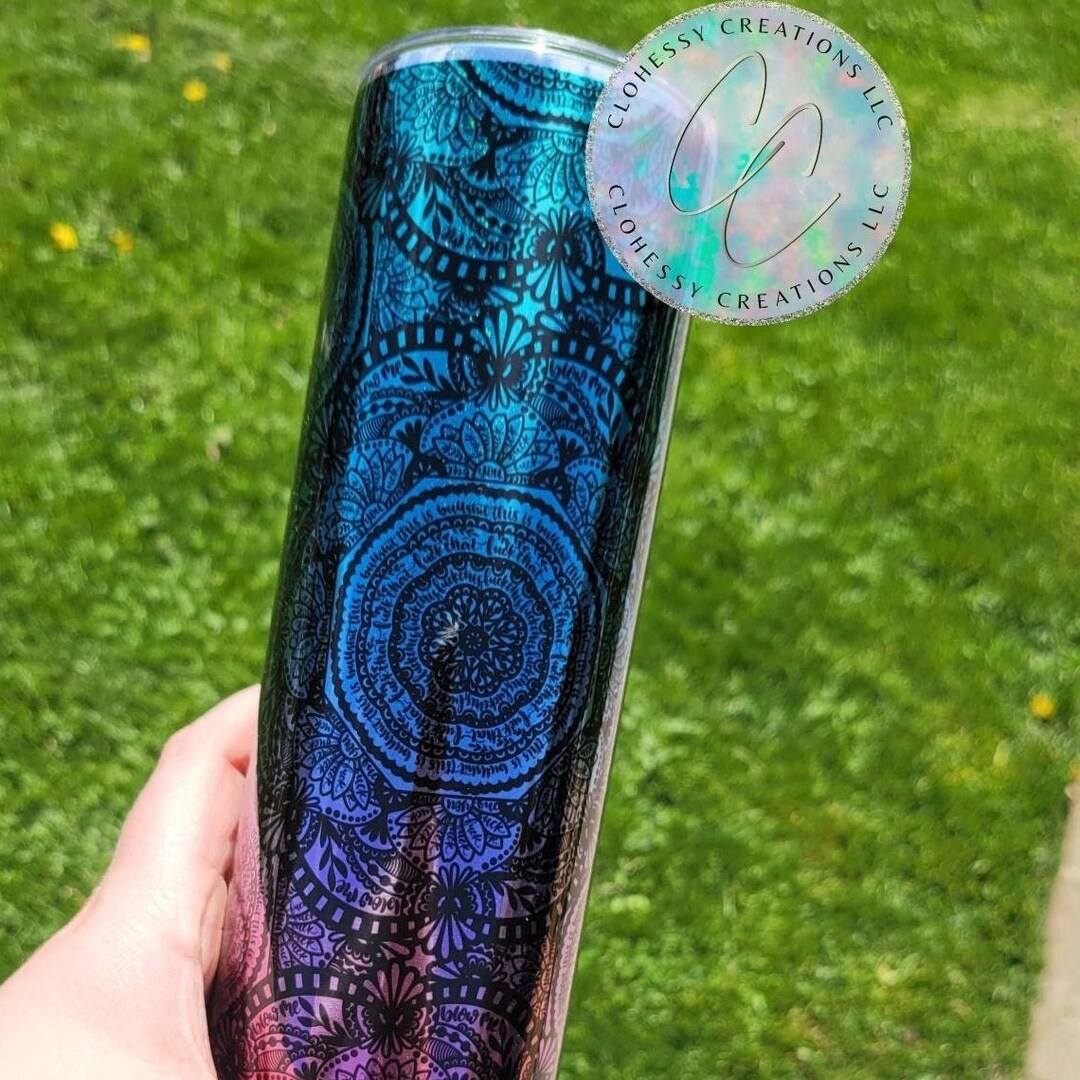 Teal Cuss Mandala Tumbler Curse Word Cuss Word Adult Humor ...