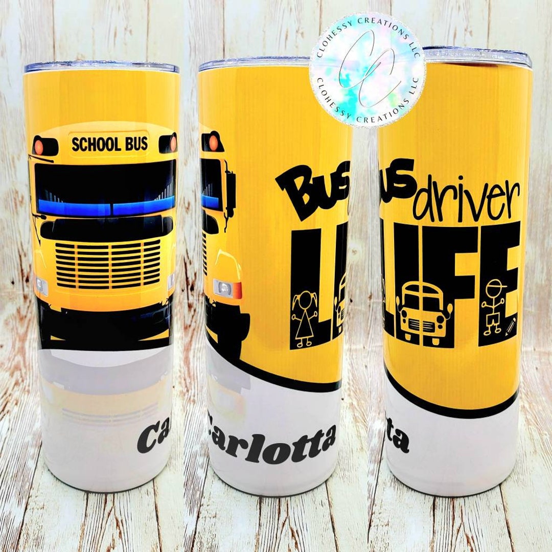 Bus Driver Tumbler Custom Bus Driver Cup Personalized Bus - Etsy