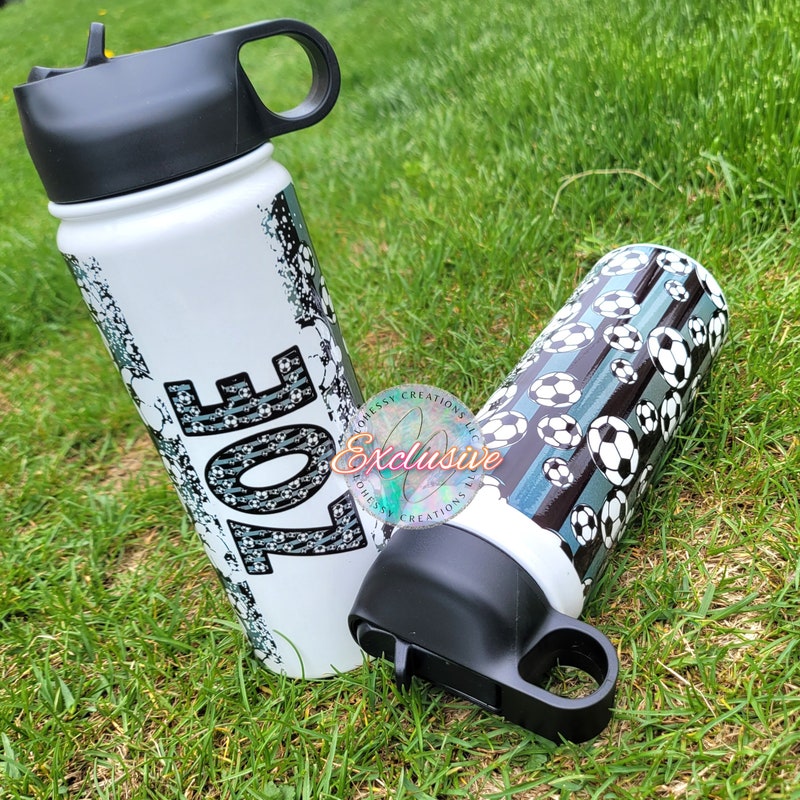 Soccer Water Bottle - Etsy