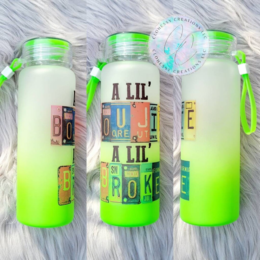 Boujie Glass Boujee and Broke Sarcastic Gift Classy Boujie Ratchet ...