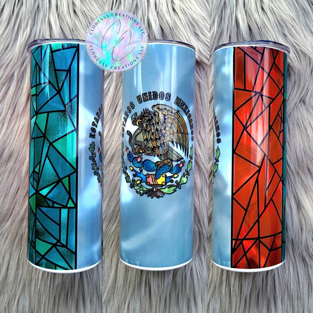 Mexican Flag Tumbler Custom Mexico Flag Tumbler Bandera De - Etsy