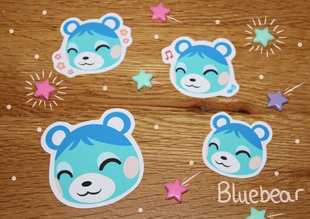 AC Inspired Villager Reaction Sticker Packs Wave 2 / Bluebear, Chrissy ...