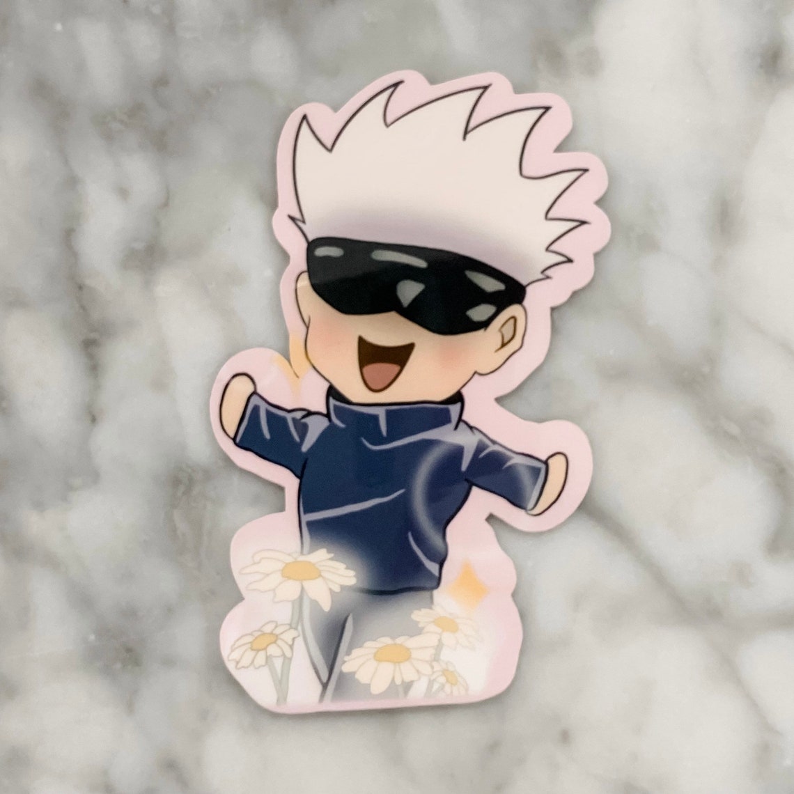Chibi Gojo Satoru Sticker JJK Jujutsu Kaisen Anime Vinyl | Etsy