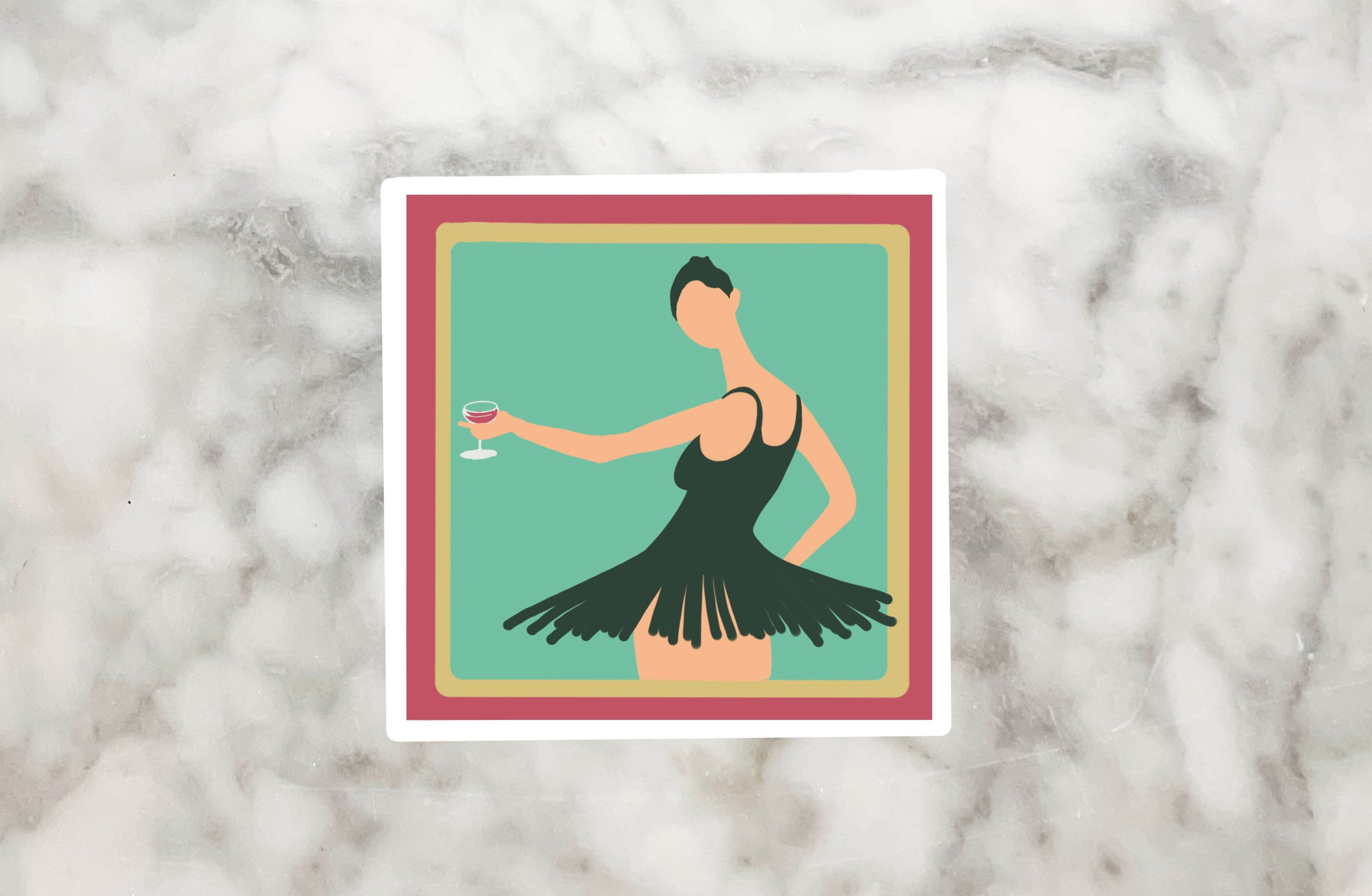 Mbdtf Album Art Inspired Sticker Minimal Kanye Vinyl Etsy
