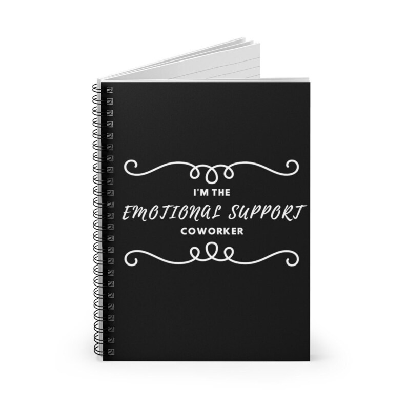 Emotional Support Coworker Spiral Notebook Gift for - Etsy