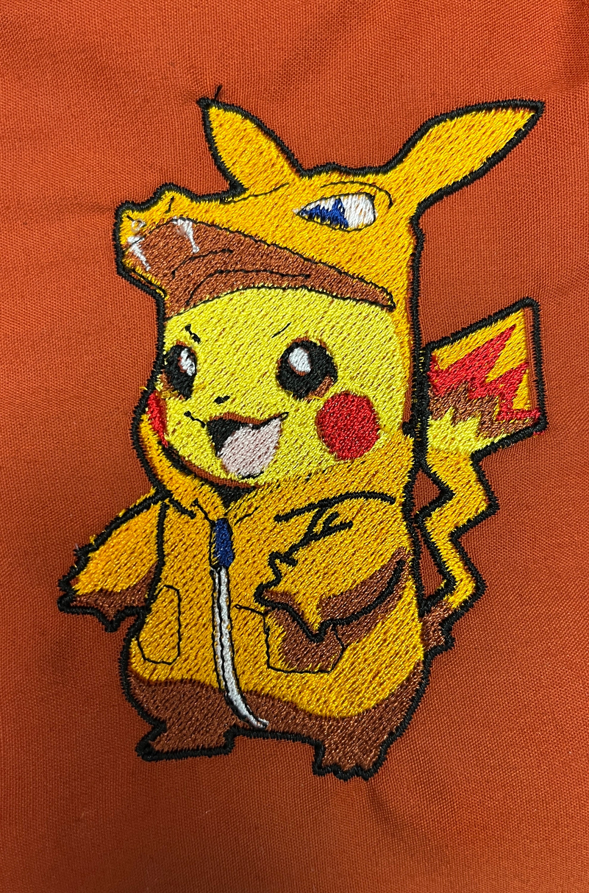 Pikachu in a Charizard Costume Halloween Embroidery File - Etsy
