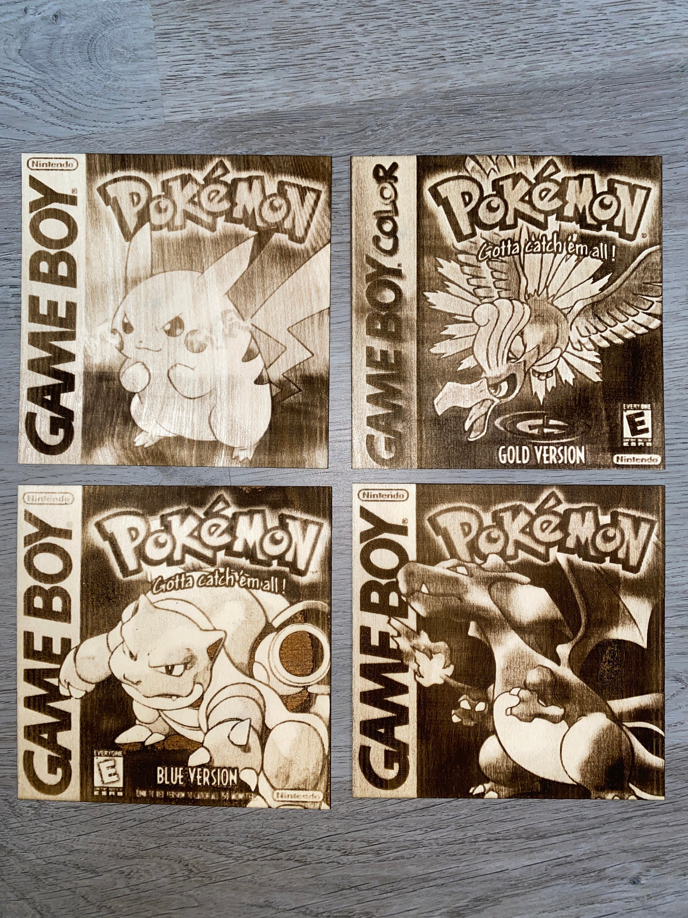 Laser Engraved Pokémon Box Art - Etsy