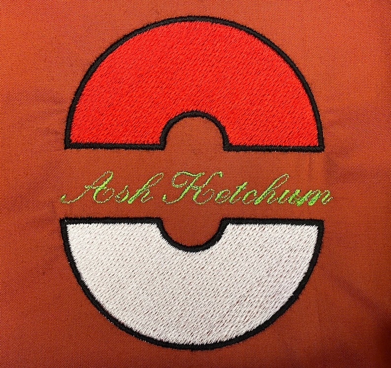 Pokeball Monogram Embroidery File - Etsy