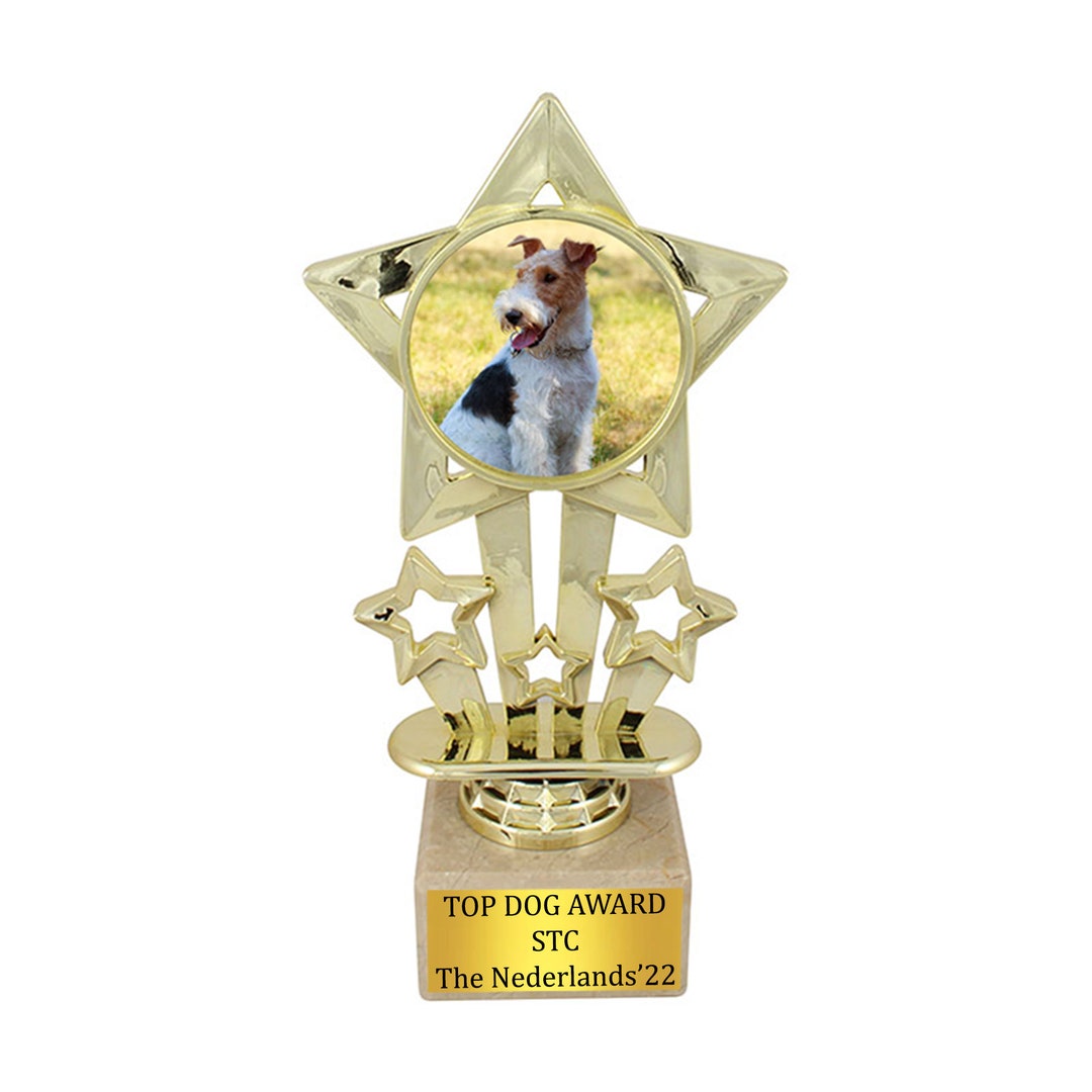 Customized TOP DOG Award With Photo and Text, Free Wording, Achievement ...