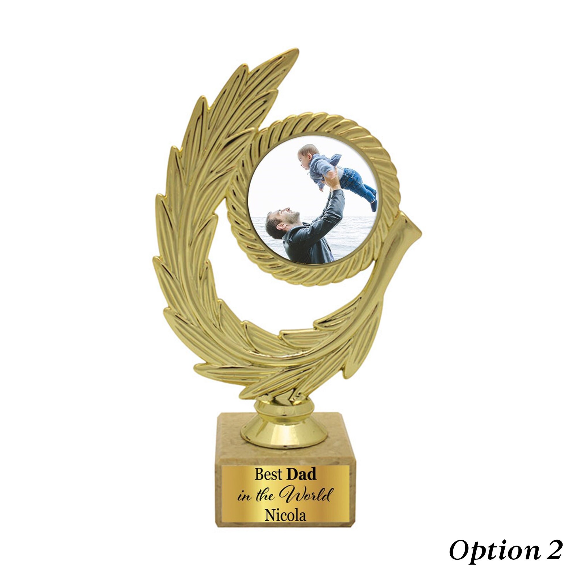 Customized Award/ Best Dad/ Best Father Award With a Photo/ Dad's ...