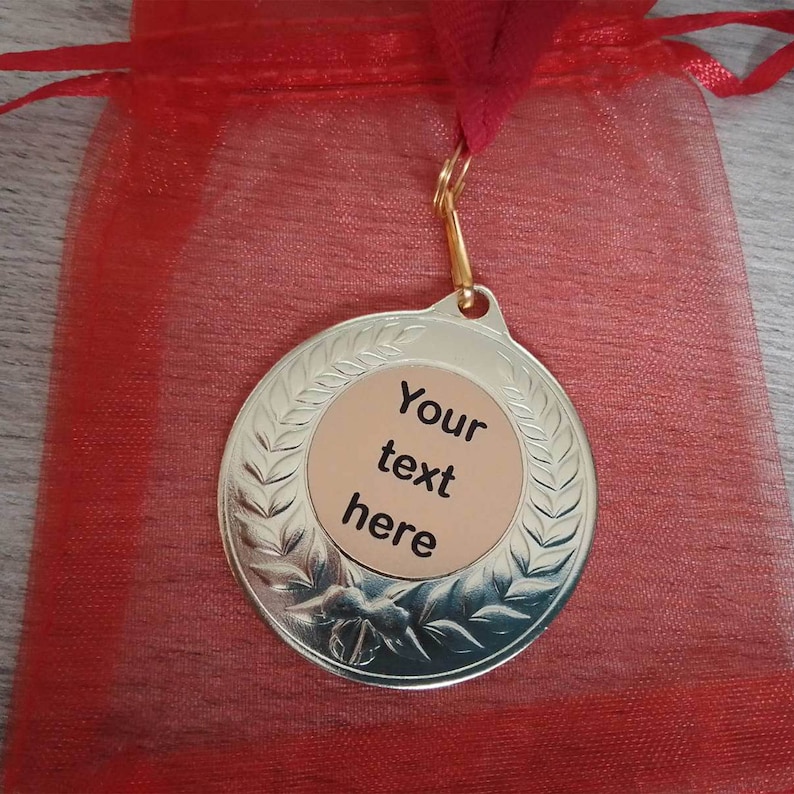 Award Medal Customized With Your Text, Midsize, Free Wording, Gift for ...