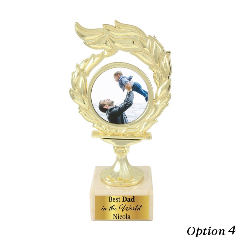 Customized Award/ Best Dad/ Best Father Award With a Photo/ Dad's ...