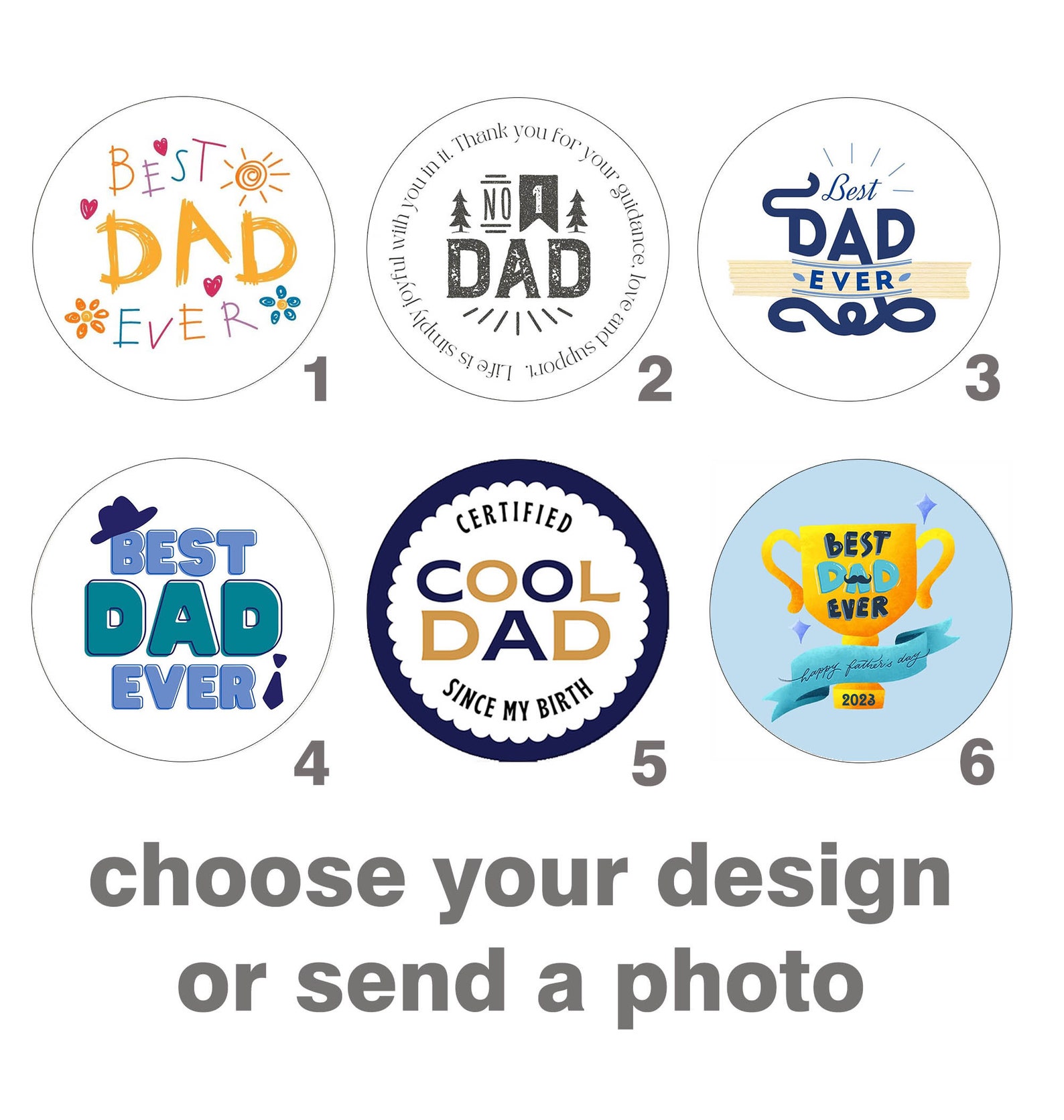 Customized Award/ Best Dad/ Best Father Award With a Photo/ Dad's ...