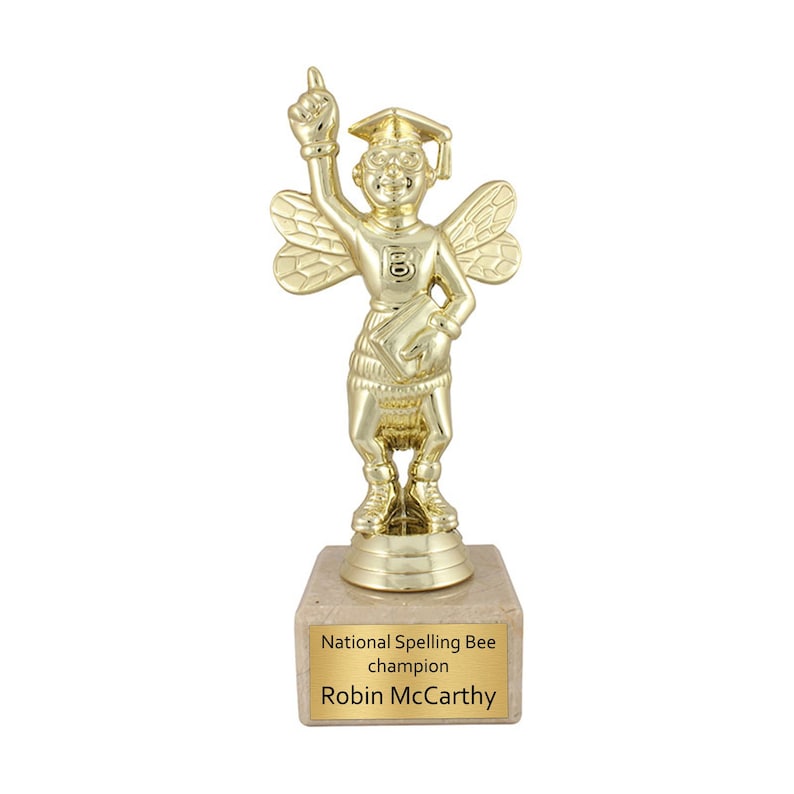 Customized Spelling Bee Figure Trophy Award Statuette Trophy - Etsy