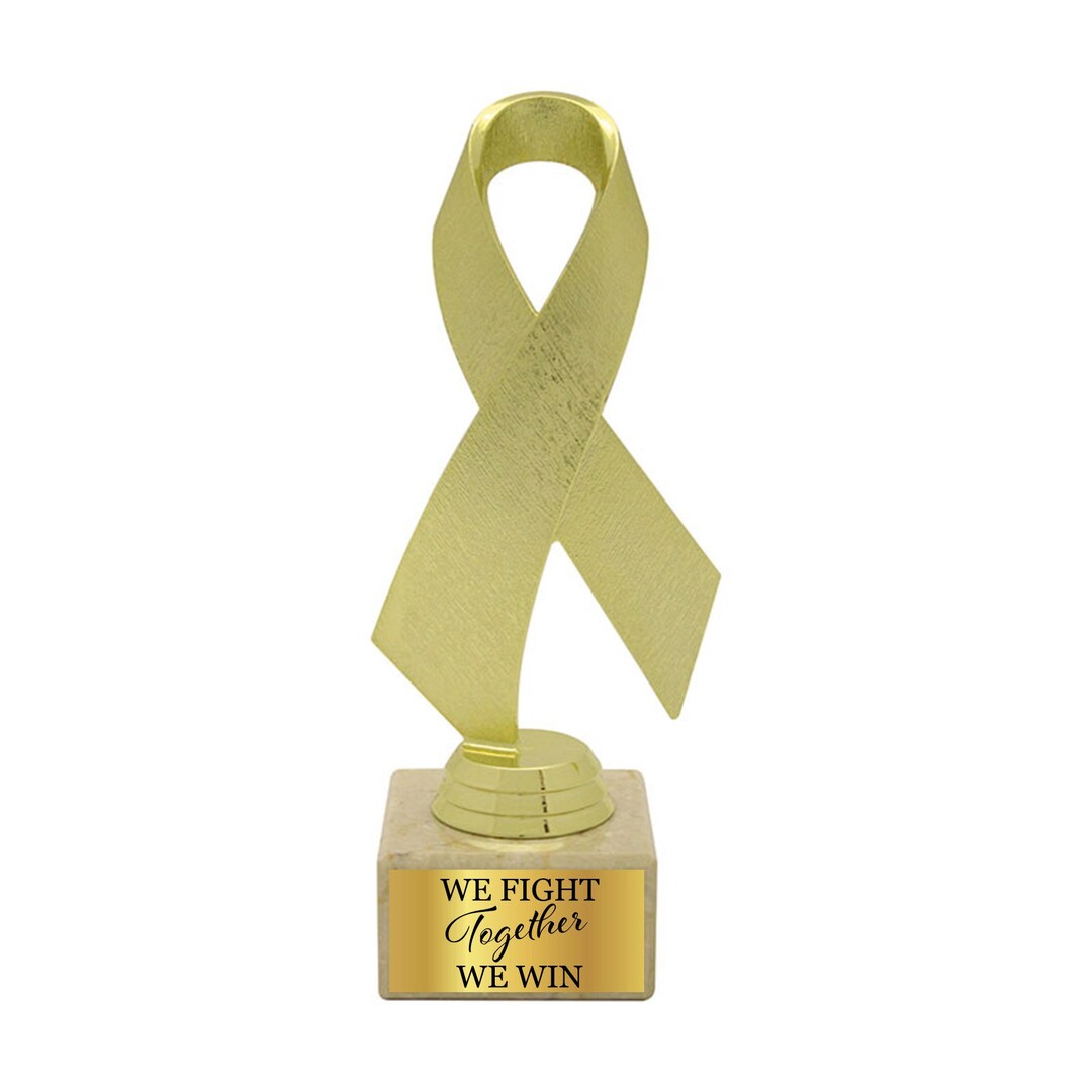 Customized Award/ Together We Fight We Win/ Ribbon Campaign Trophy ...