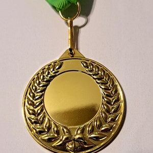 Award Medal Customized With Your Text, Midsize, Free Wording, Gift for ...
