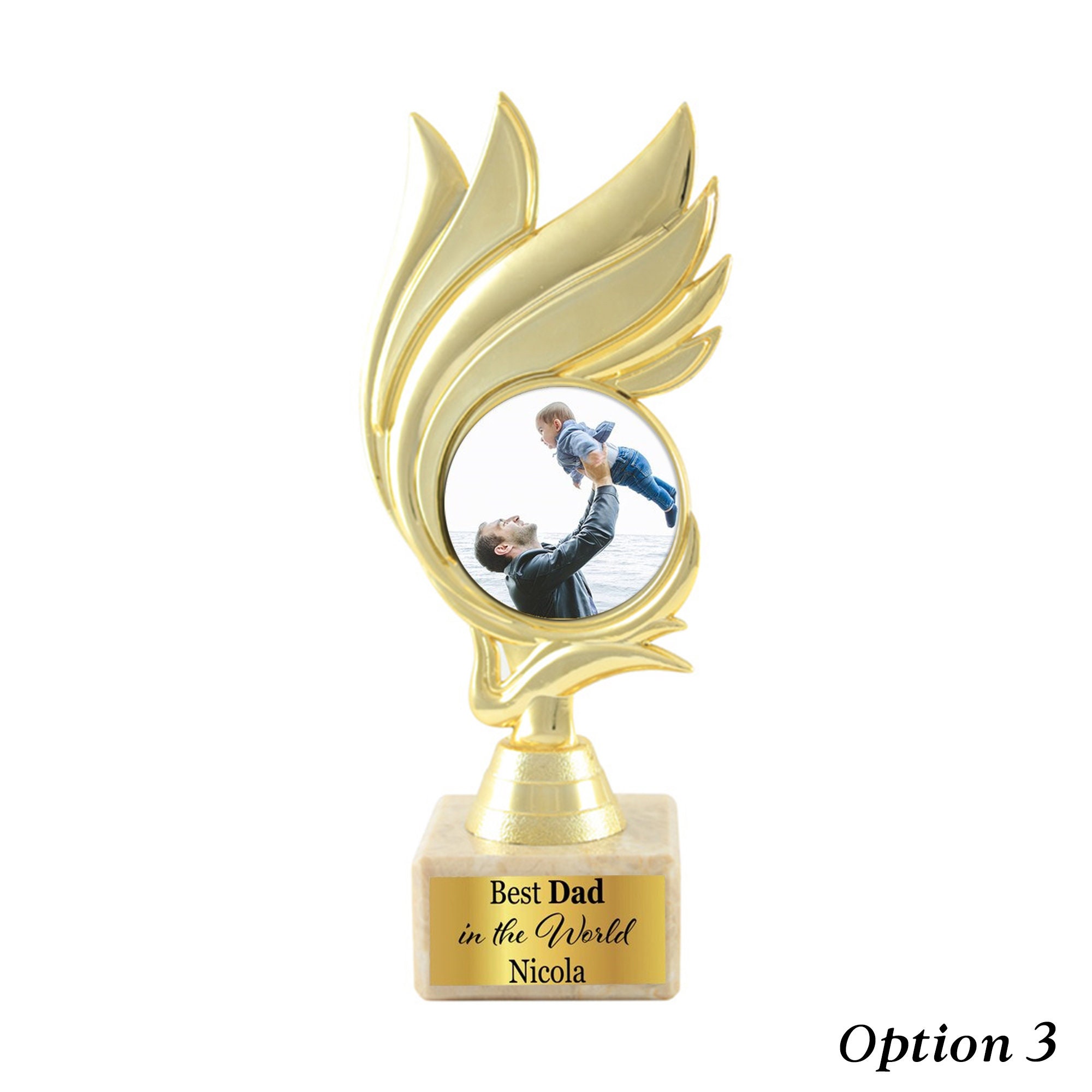 Customized Award/ Best Dad/ Best Father Award With a Photo/ Dad's ...