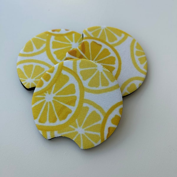 Lemon Coasters - Etsy