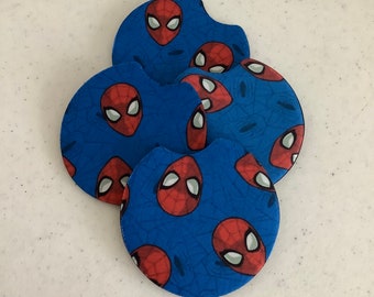 Spider Man Coasters - Etsy