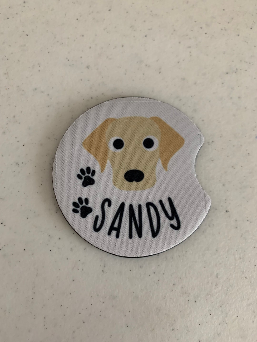 Personalized Dog Car Coasters only 1 - Etsy