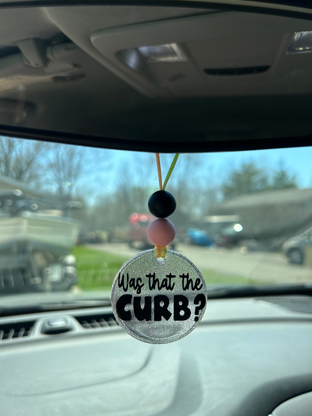 Was That the Curb Rear View Mirror Car Charm Accessory - Etsy