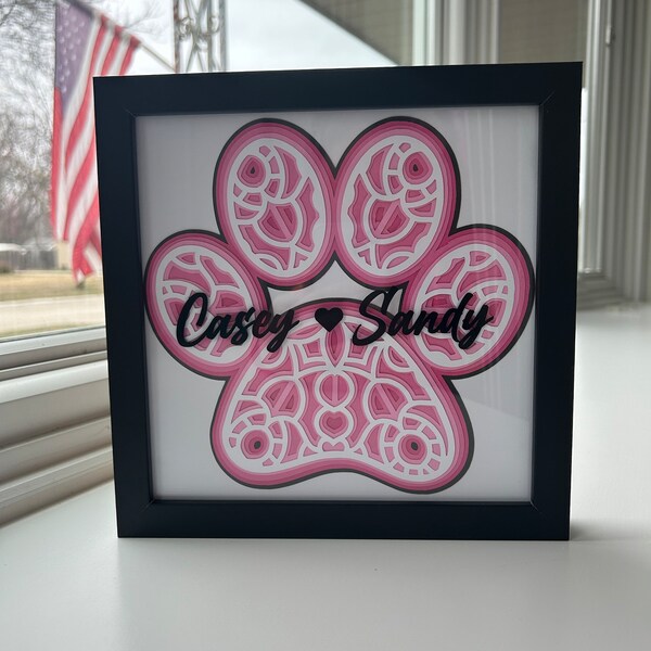 Dog Memorial Shadow Box - Etsy