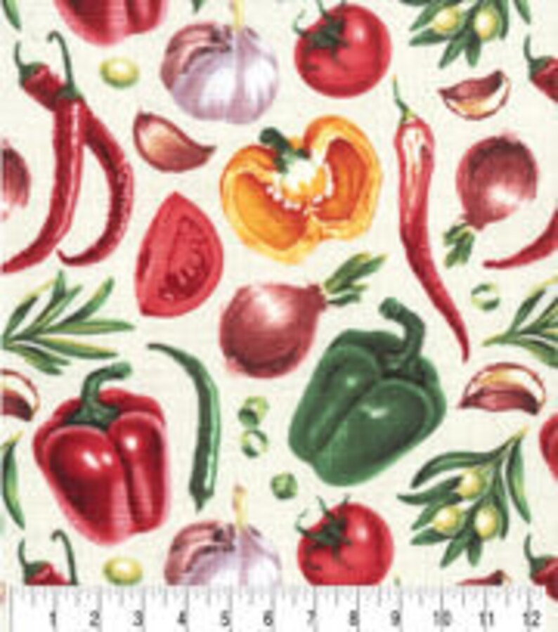 Vegetable Fabrics for Bowl Cozy, Potholders, and Casserole Dish Holders ...