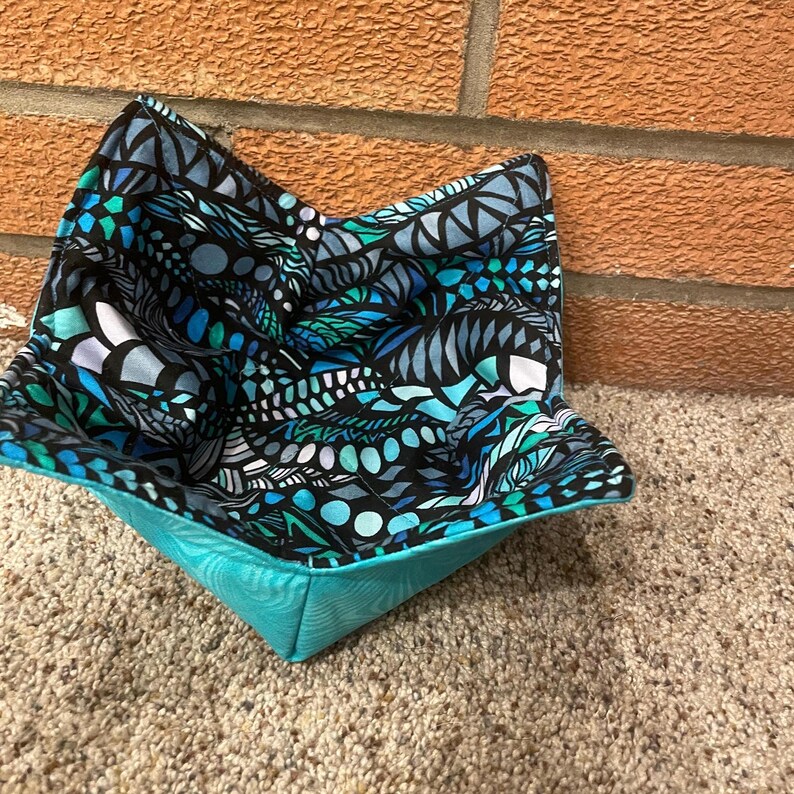 Colorful Abstract Zentangle Fabrics for Bowl Cozy, Potholders, Tea ...