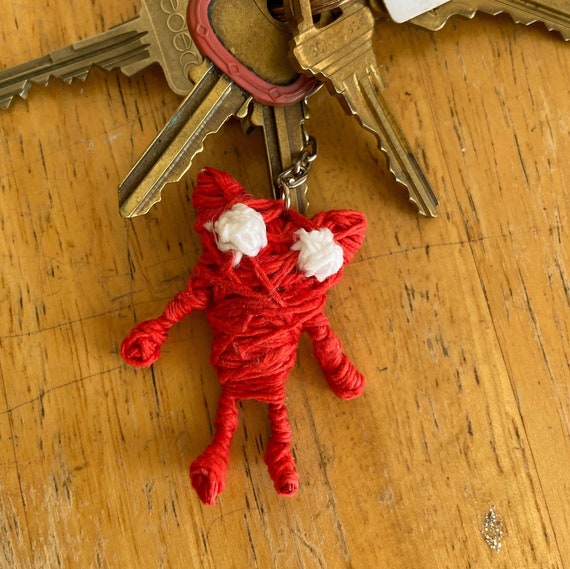 Unravel Yarny Mini Handmade Keychain/ornament Figurine Yarn - Etsy