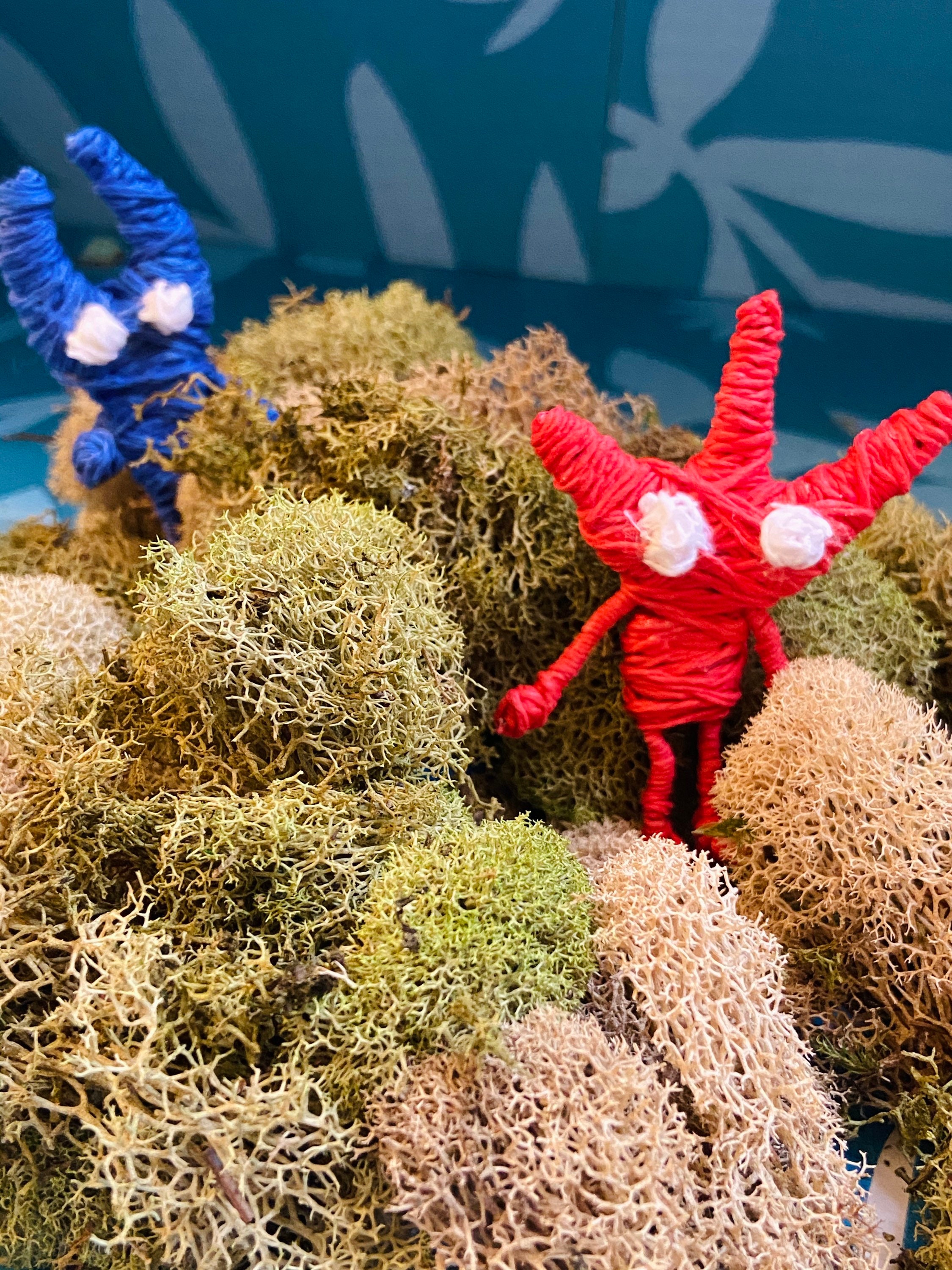 Unravel Two Set of MINI red and blue yarny - Etsy Polska