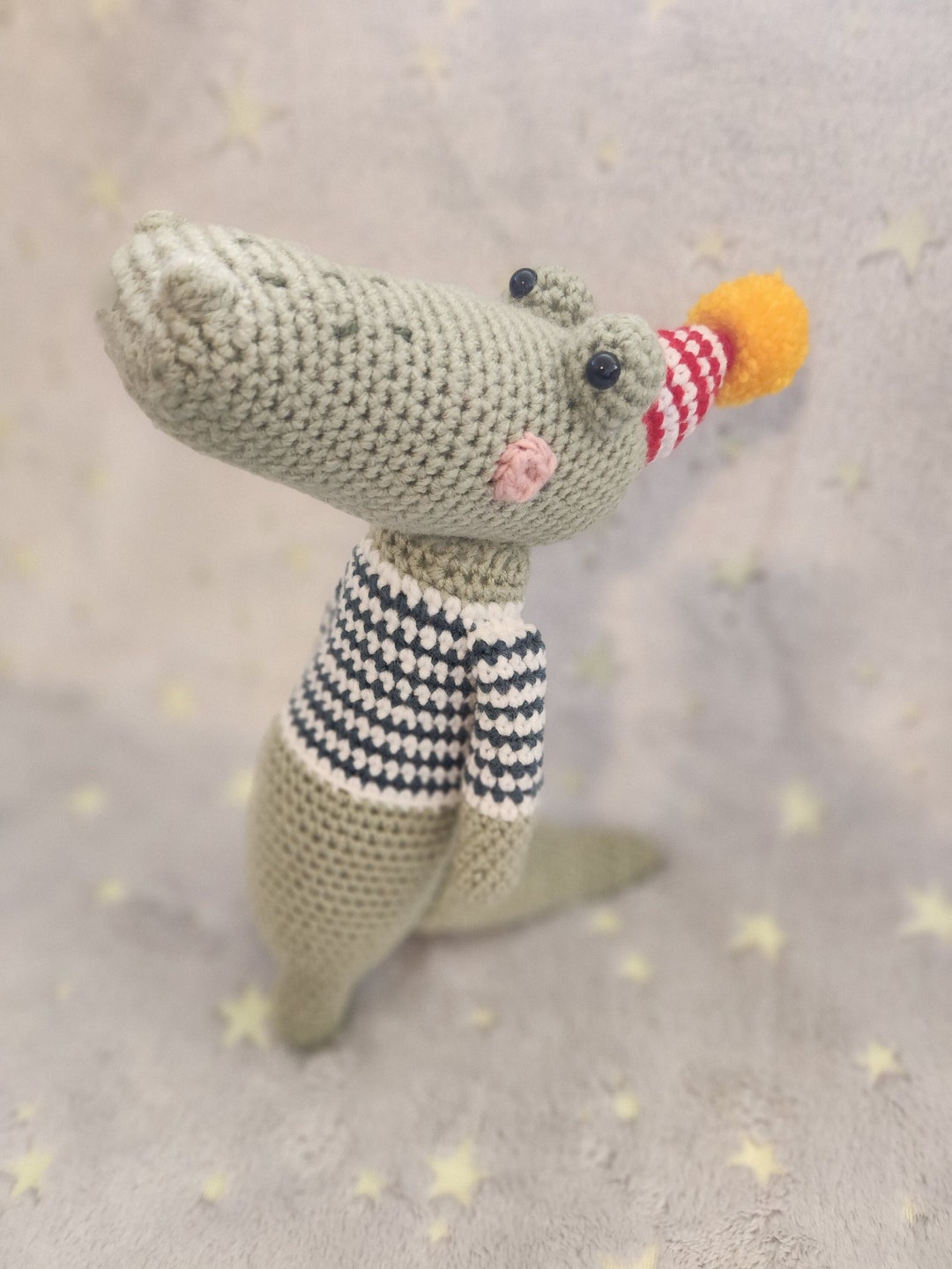 Crochet Alligator Plush Rene Caiman - Etsy