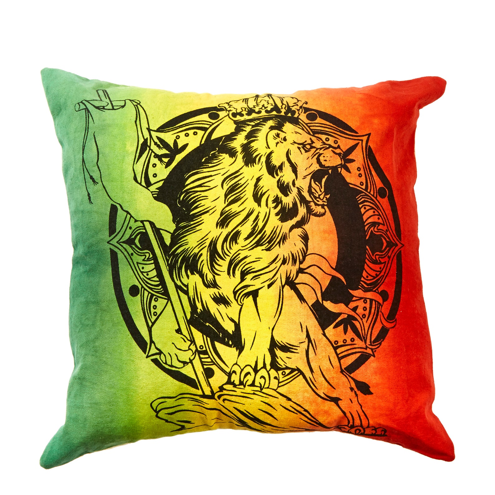 Rasta Lion of Zion Throw Pillow Cover - Etsy